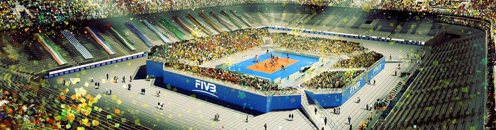 The synthetic turf of the arena conquered the final of the Volleyball ...